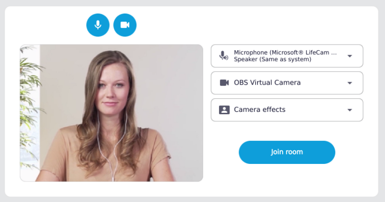 Set up Camera and Microphone – alfaview