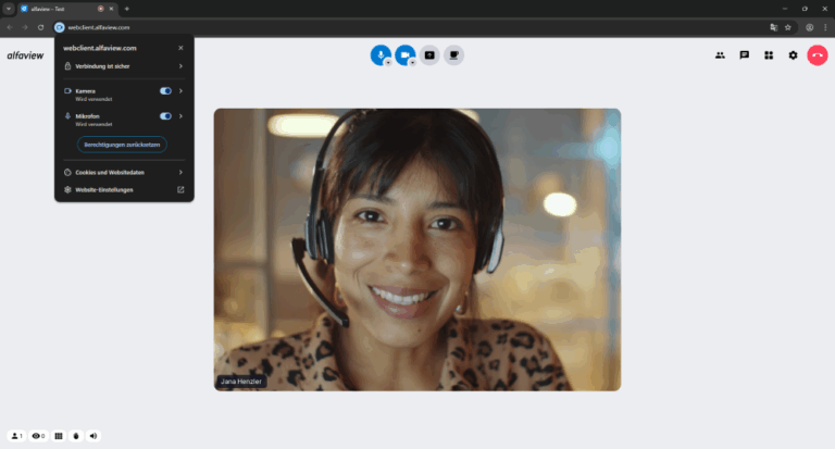 Webclient von alfaview – alfaview